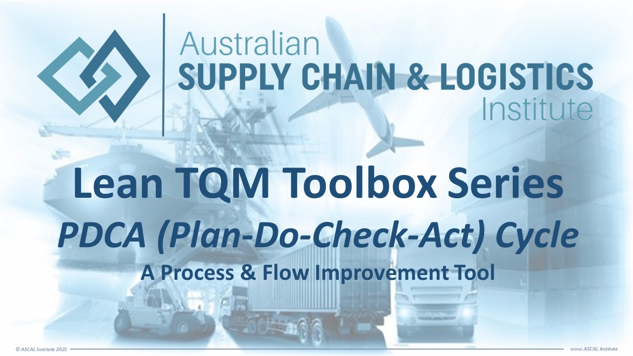 The PDCA (Plan-Do-Check-Act) Cycle – Part of Our Lean TQM Toolbox ...